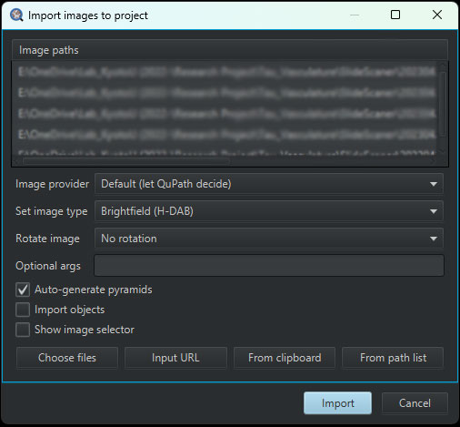 【QuPath】スキャナ画像を取り込んで観察する
