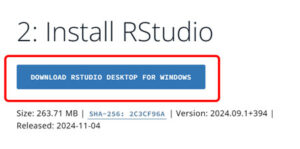 【RStudio】RとRStudioのインストール