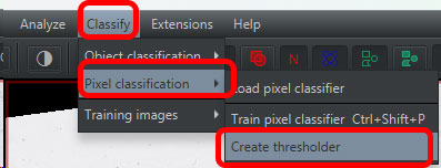 【QuPath】Thresholdで二値化して陽性部分の面積を求める